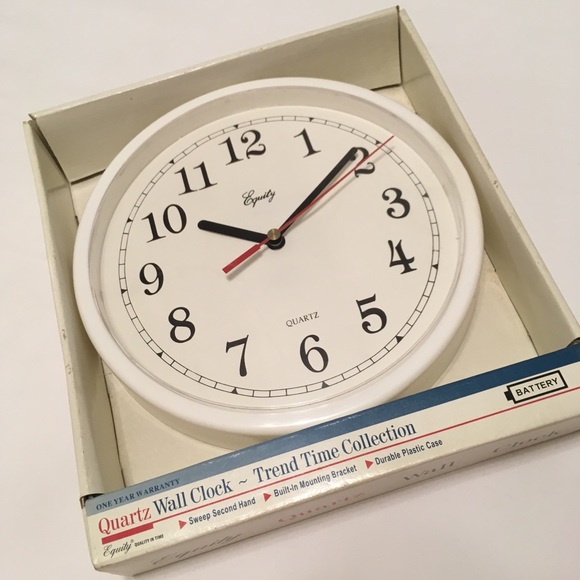 Wall Decor | Quartz Wall Clock White | Poshmark